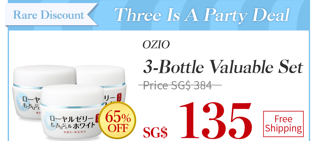 【OZIO Royal Jelly Gel WHITE| A Hit in Japan | Singapore New Release